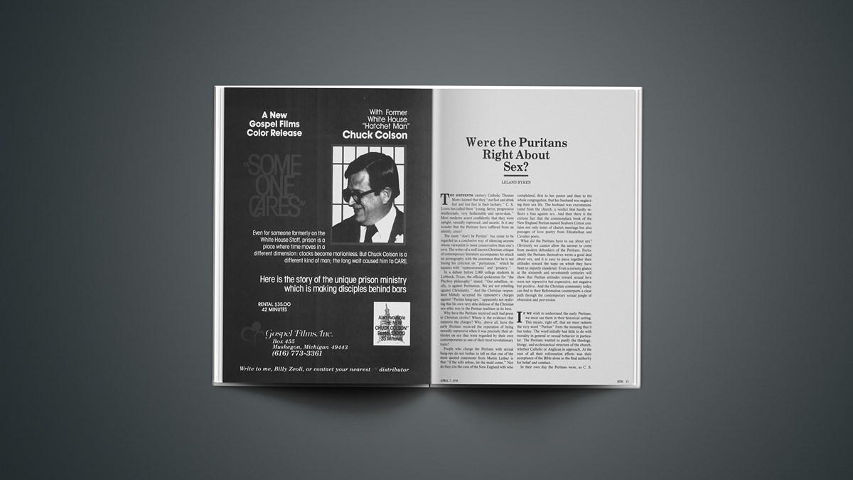 Were The Puritans Right About Sex Christianity Today